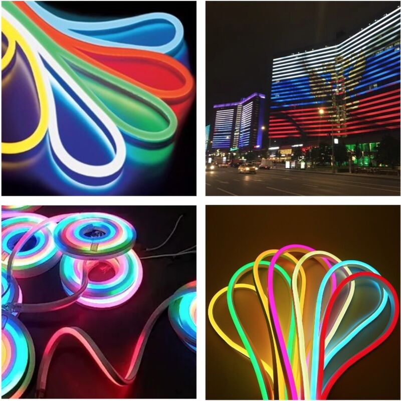 RGB Waterproof LED Strip Light Flexible Outdoor IP66 Outdoor Standard ...