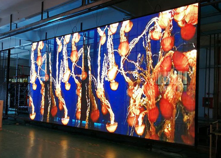 Full Color Transparent Led Display , 3 X 6mm See Through Led Screen 8kg