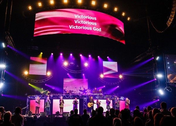 Huge External Led Screen Hire , Thin Led Panel Stage 3.91mm With Die ...