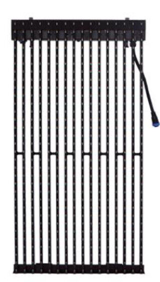 P31.25-31.25 Outdoor LED Mesh Display 1000x1000mm Transparent Cabinet ...