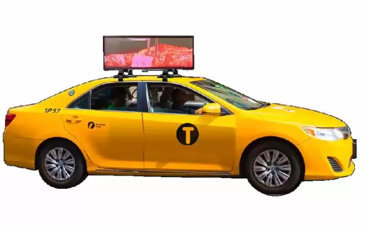 P2.5 Taxi LED Display Wireless 4G Car Electronic Screen GPS Positioning ...