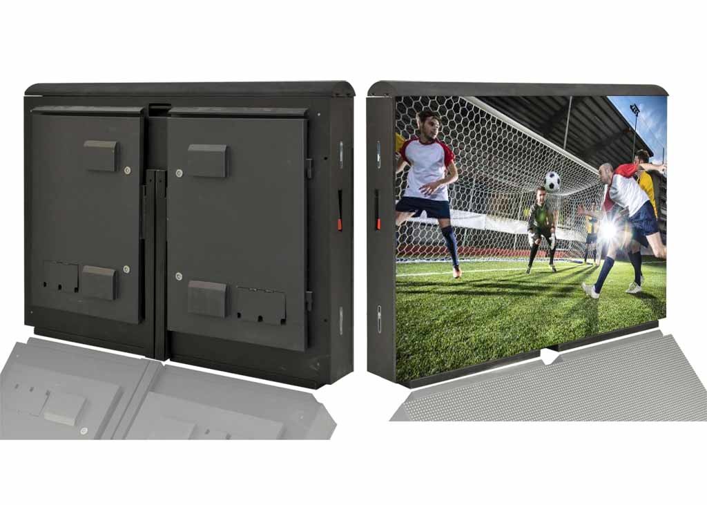 Football Stadium Advertising Boards , Flicker Free P6 Outdoor Smd Led ...