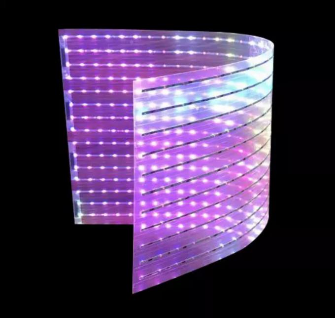 Transparent LED Mesh P10mm Film Type Self Adhesive LED Mesh Screen Outdoor