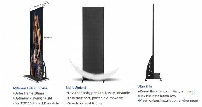 Seamless Splicing Creative LED Poster for Indoor Advertising in ...