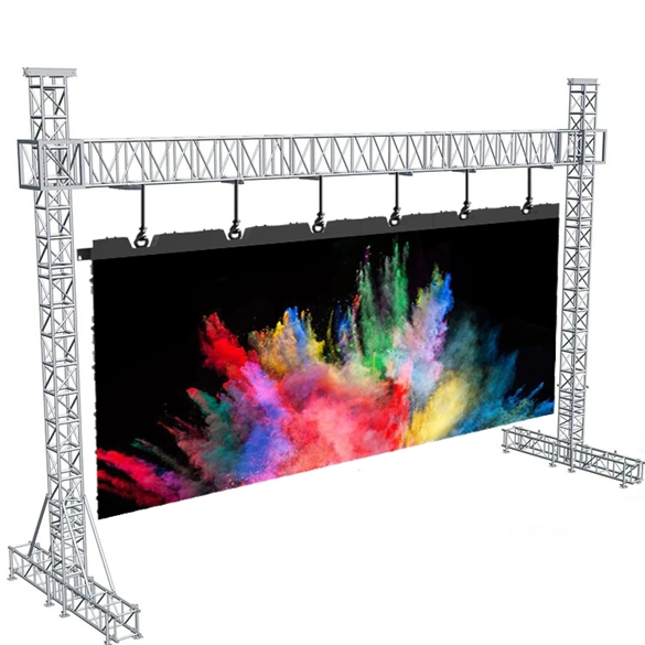 Seamless 90 Degree Angle Installation Stage Rental LED Display 3.91mm